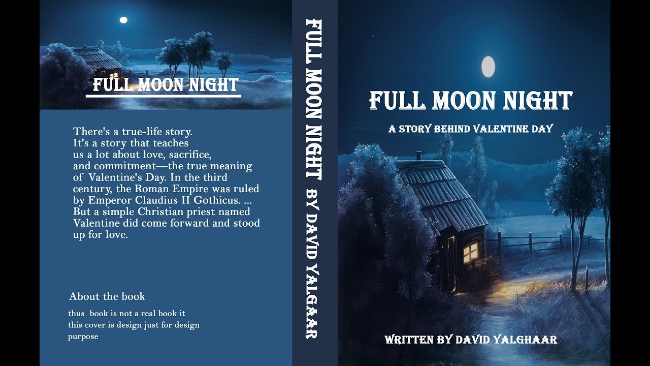 How to design 2 side book cover being professional - YouTube