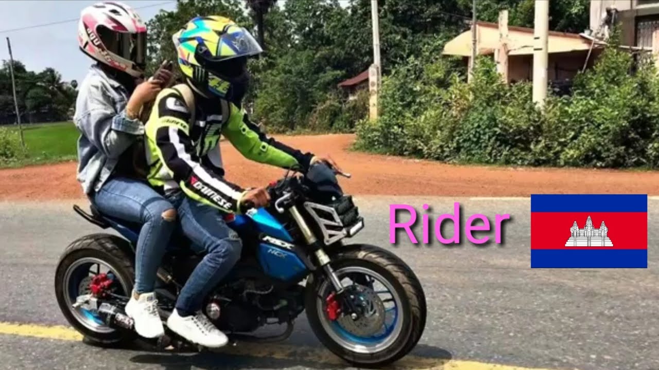 Rider In Cambodia, love to play motorcycles👲 - YouTube