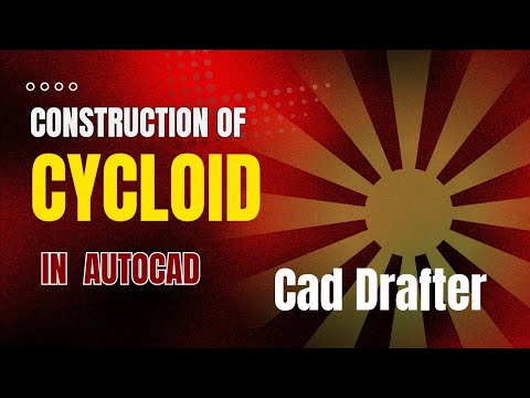 Construction of cyccloid used AutoCad Software - YouTube