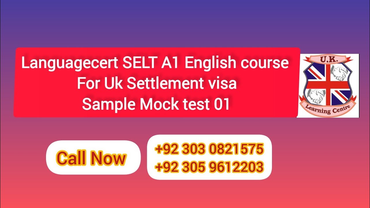 "LanguageCert SELT A1 Sample Test 02: Practice Questions and Answers ...