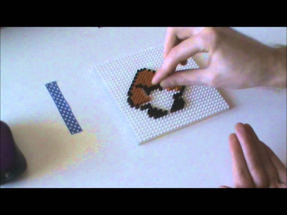 Bügelperlenbild #2 Gumba Bead Sprites #2 Gumba - YouTube