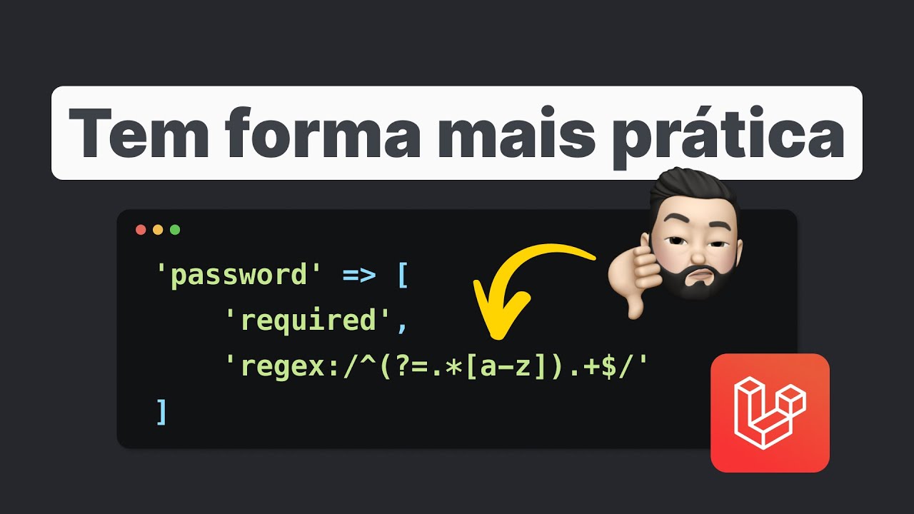 Aprenda a validar senhas de forma eficiente na sua camada de API do Laravel - YouTube