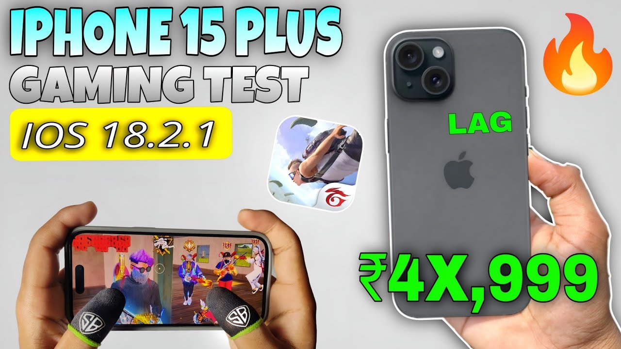 iPhone 15 plus gaming test with handcam | iPhone 15 plus for free fire ...