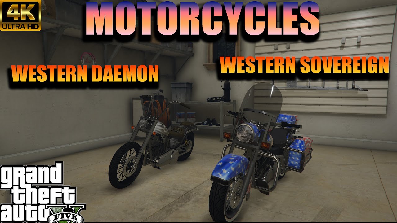 [4K 60FPS] ТУНИНГ НА WESTERN DAEMON/WESTERN SOVEREIGN (MOTORCYCLES ...