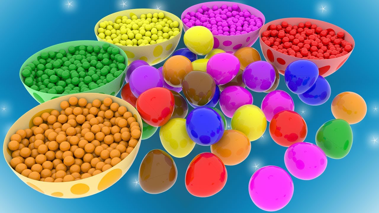 Learn Colors and Nursery Rhymes for Kids | Colors Song | Colorful Eggs ...