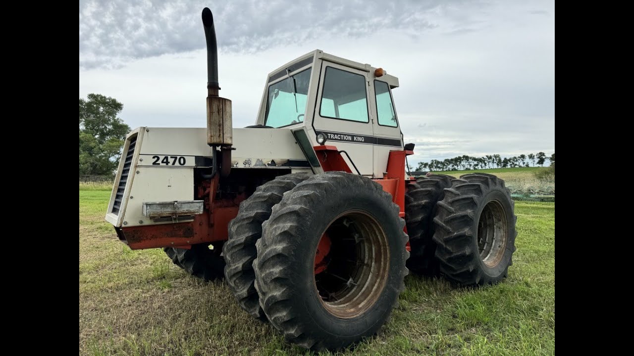 Case 2470 4wd Tractor, 4,032 Actual Hours, 18.4-34 Tires, 2 Remotes ...