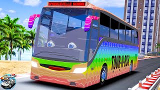 Wheels On The Bus Street Vehicles Nursery Rhyme For Kids By Speedies ...