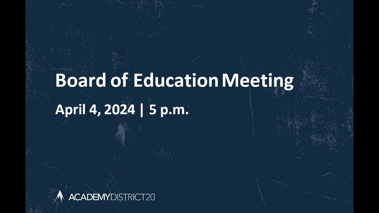April 4, 2024 BOE Meeting - YouTube