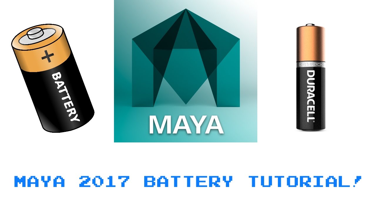 Maya 2017 Simple Battery tutorial - YouTube