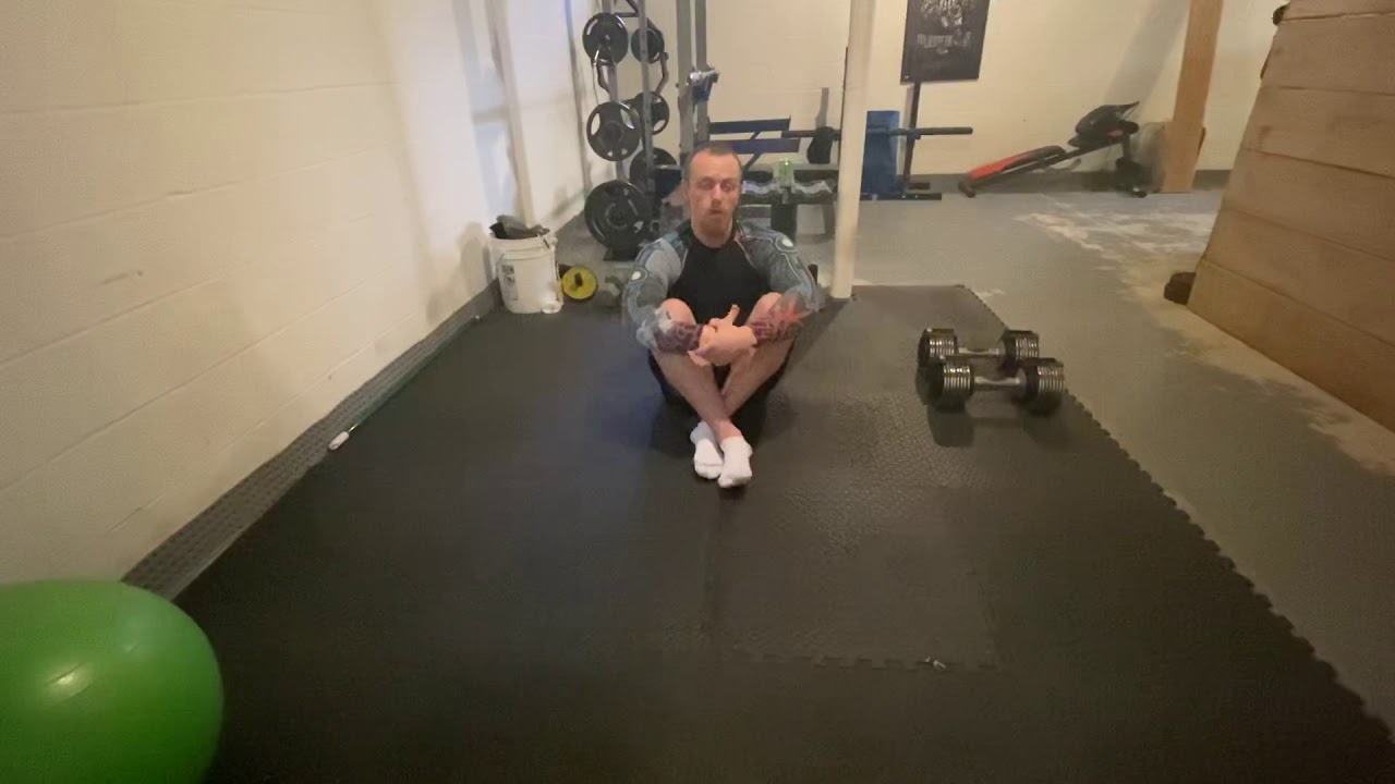 Reverse Crunch oblique focused - YouTube