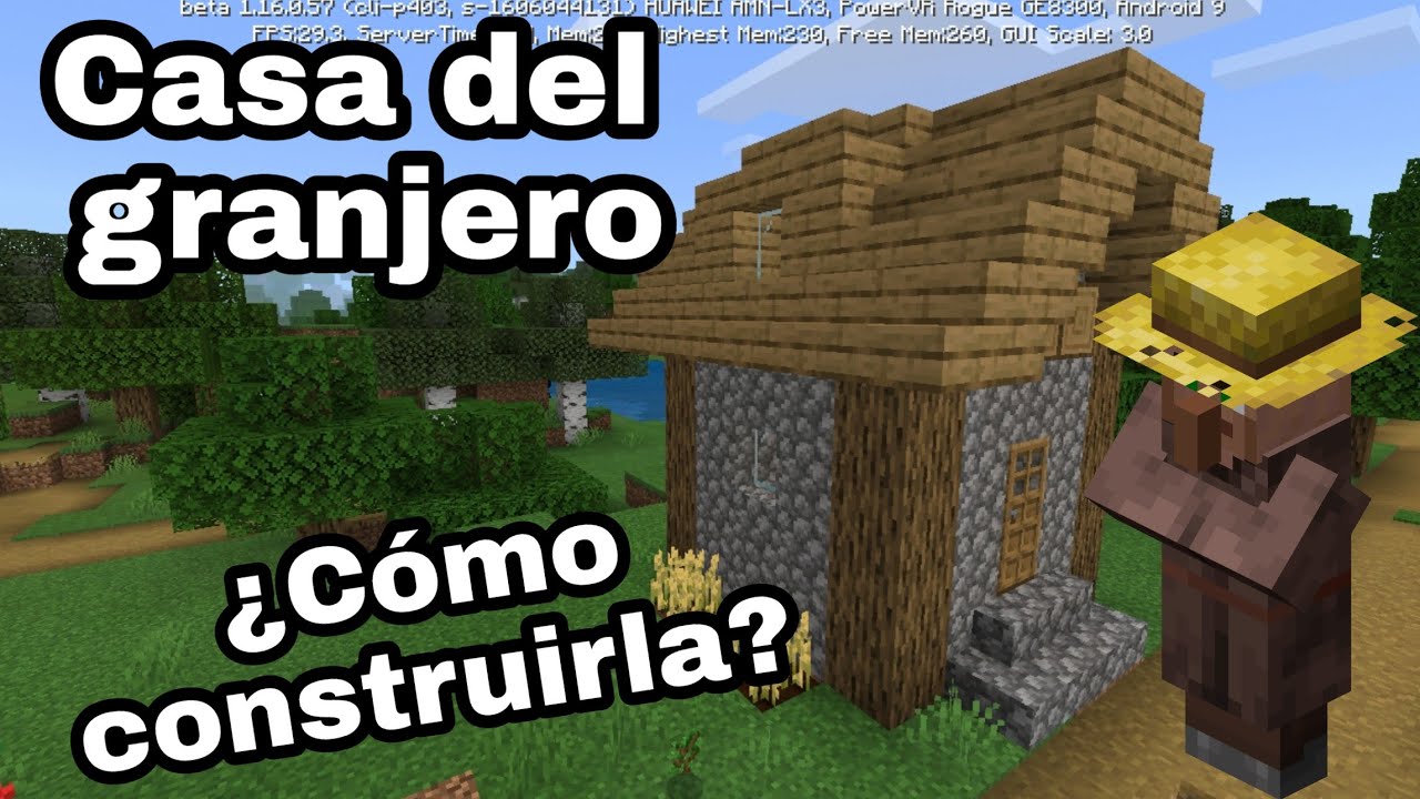 Cómo HACER 👉 LA CASA del GRANJERO en MINECRAFT - YouTube