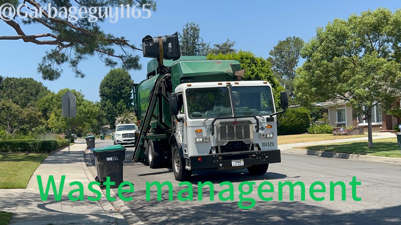 Waste Management on route - YouTube