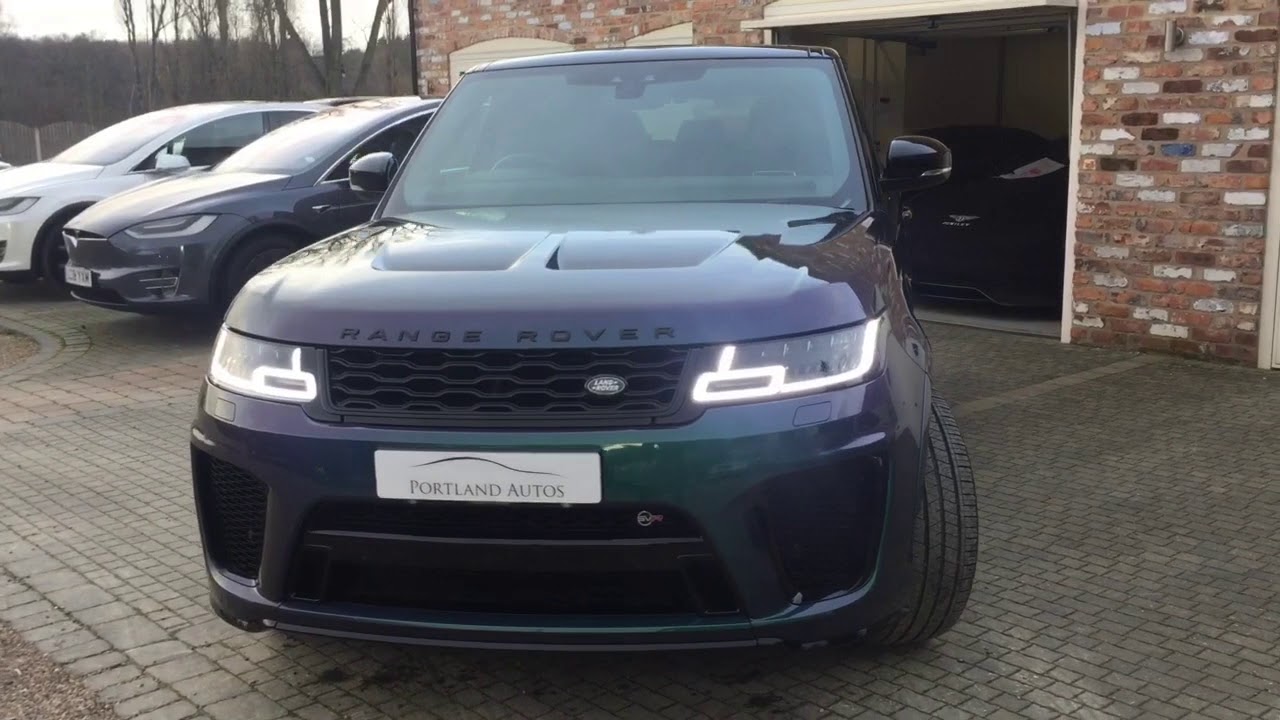 2018 RANGE ROVER SPORT SVR FOR SALE IN SVO SPECTRAL BLUE - YouTube