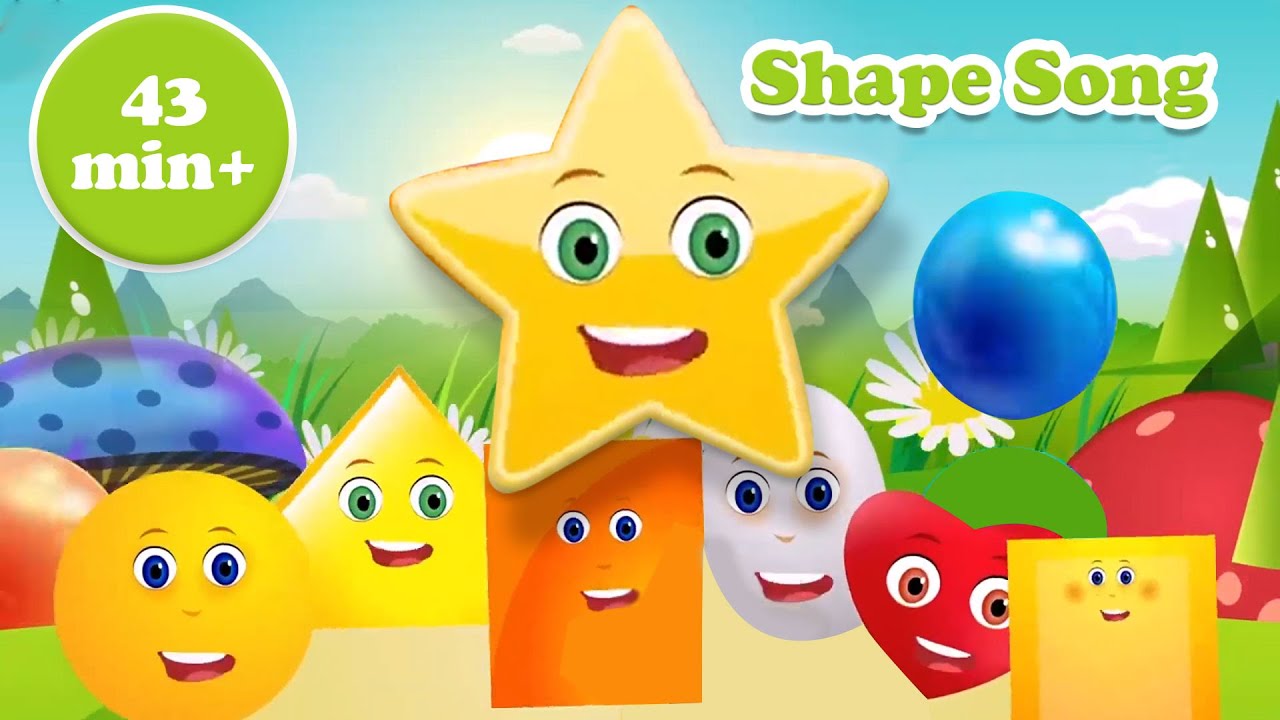 Shape Song | Many Nursery Rhymes With Lyrics - YouTube