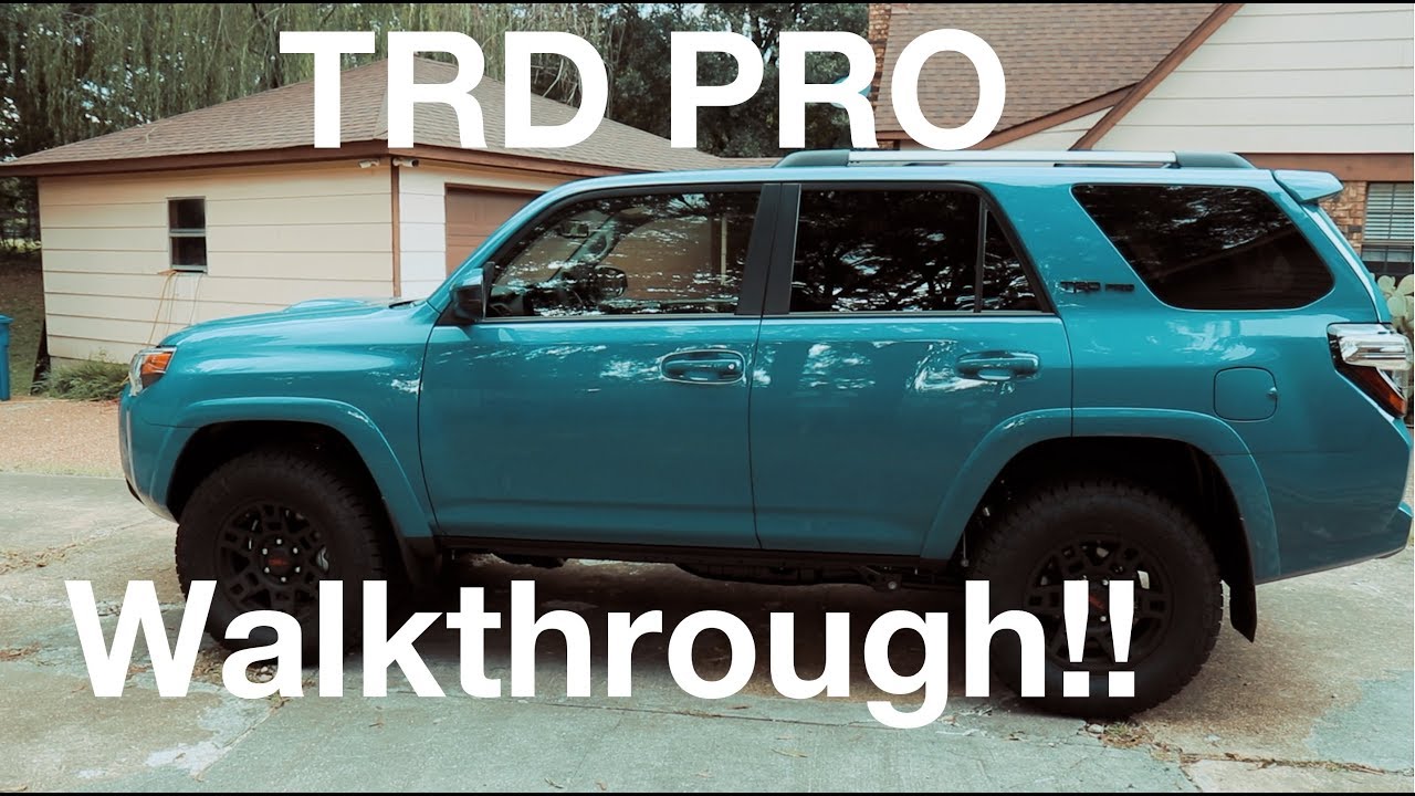 Detailed Walkthrough of a 5th Gen 4Runner TRD PRO (cavalry blue) - YouTube