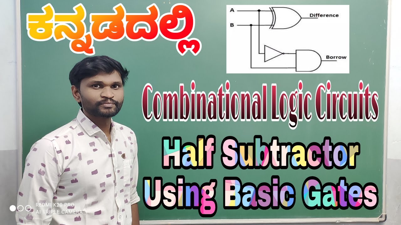 Half Subtractor Using Basic Gates +Truth Table +Timing Diagram |#2nd ...