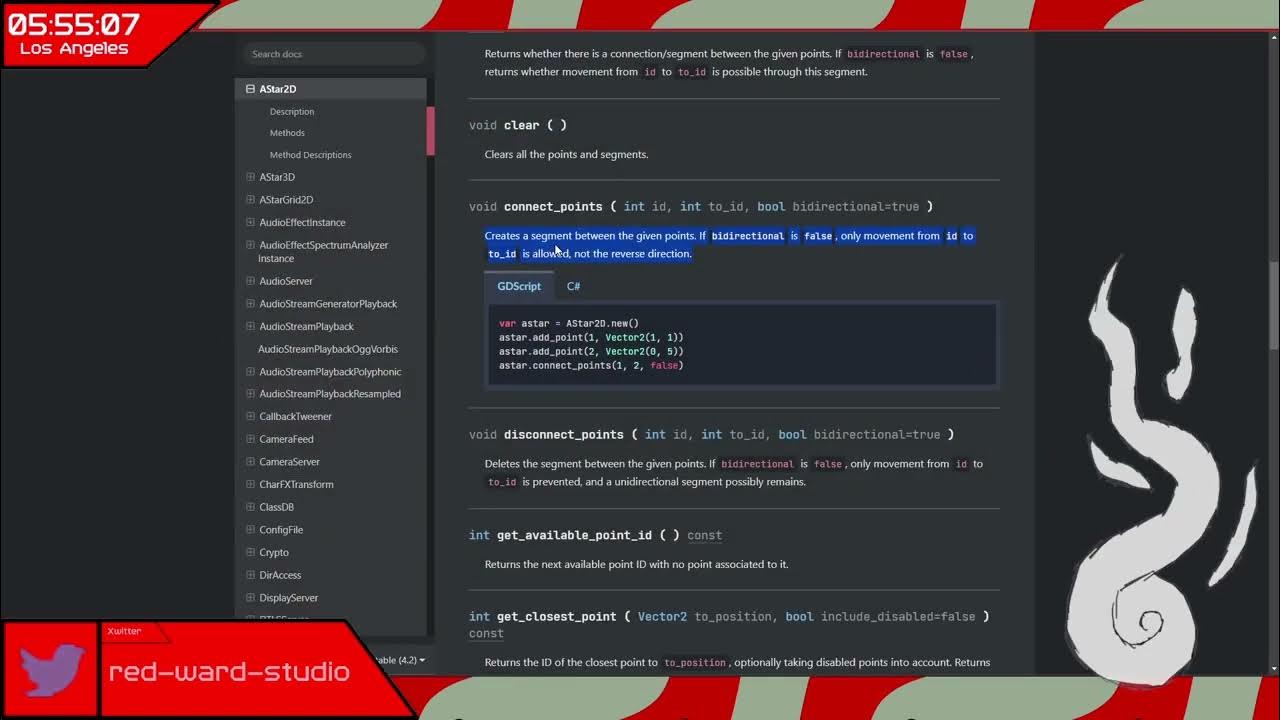 [Godot Engine] Holostars dungeon crawler development - Sight and movement pathfinding - YouTube
