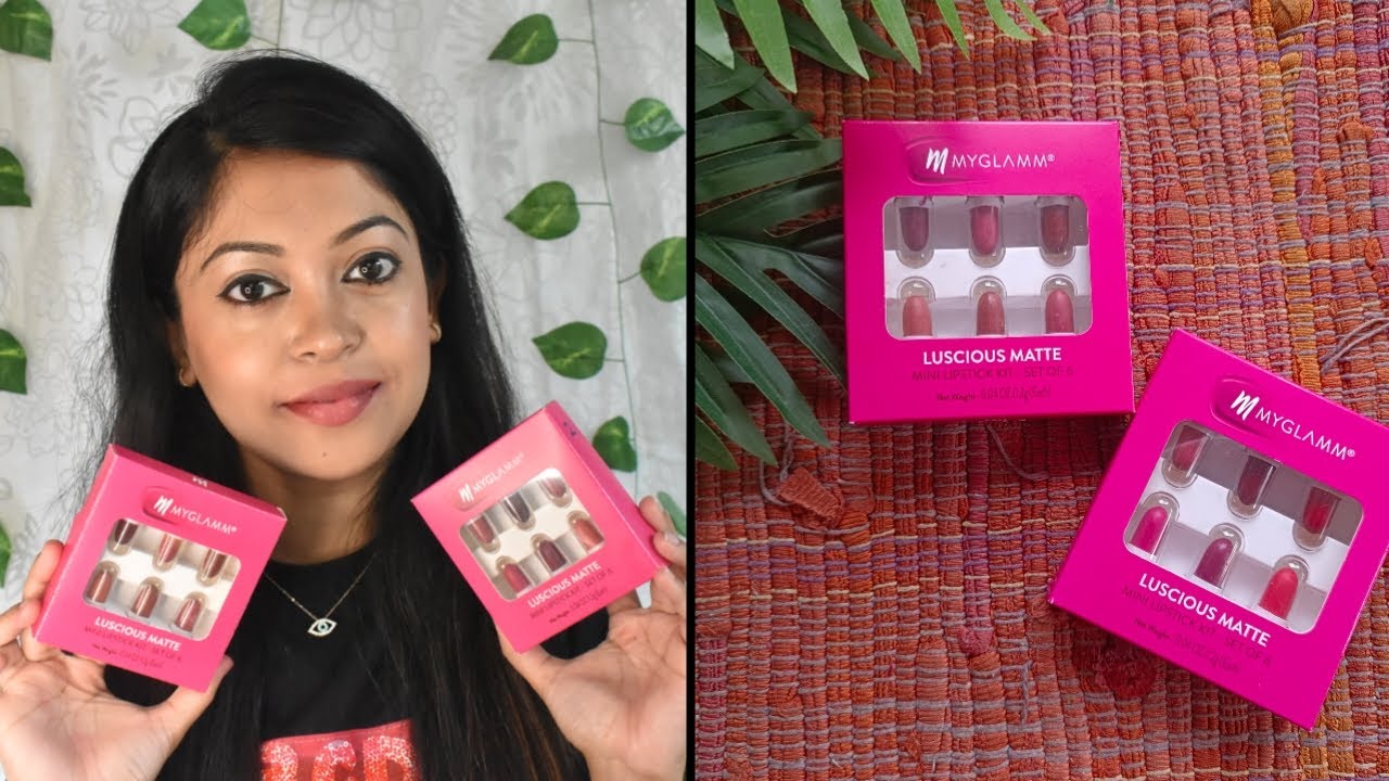 Myglamm Luscious Matte Mini Lipstick Kit| All Shades| Myglamm Mini ...