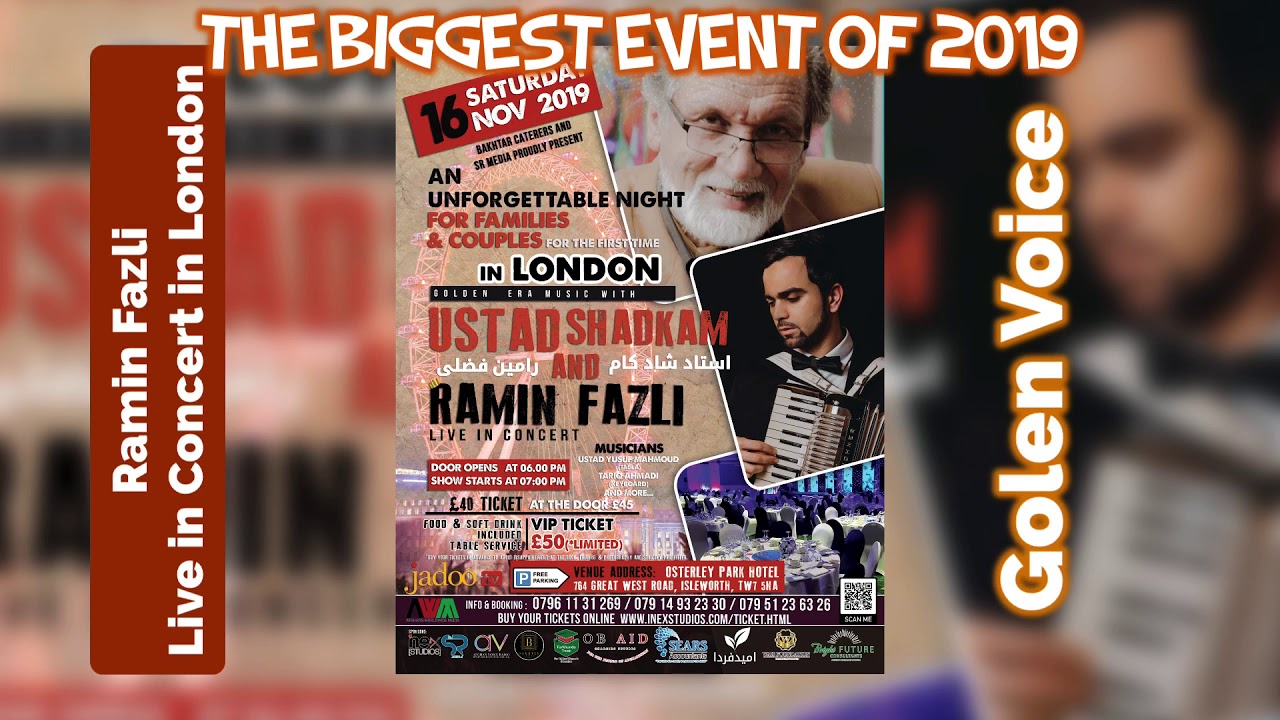 Ramin Fazli - Live in Concert in London 16 November 2019 - YouTube