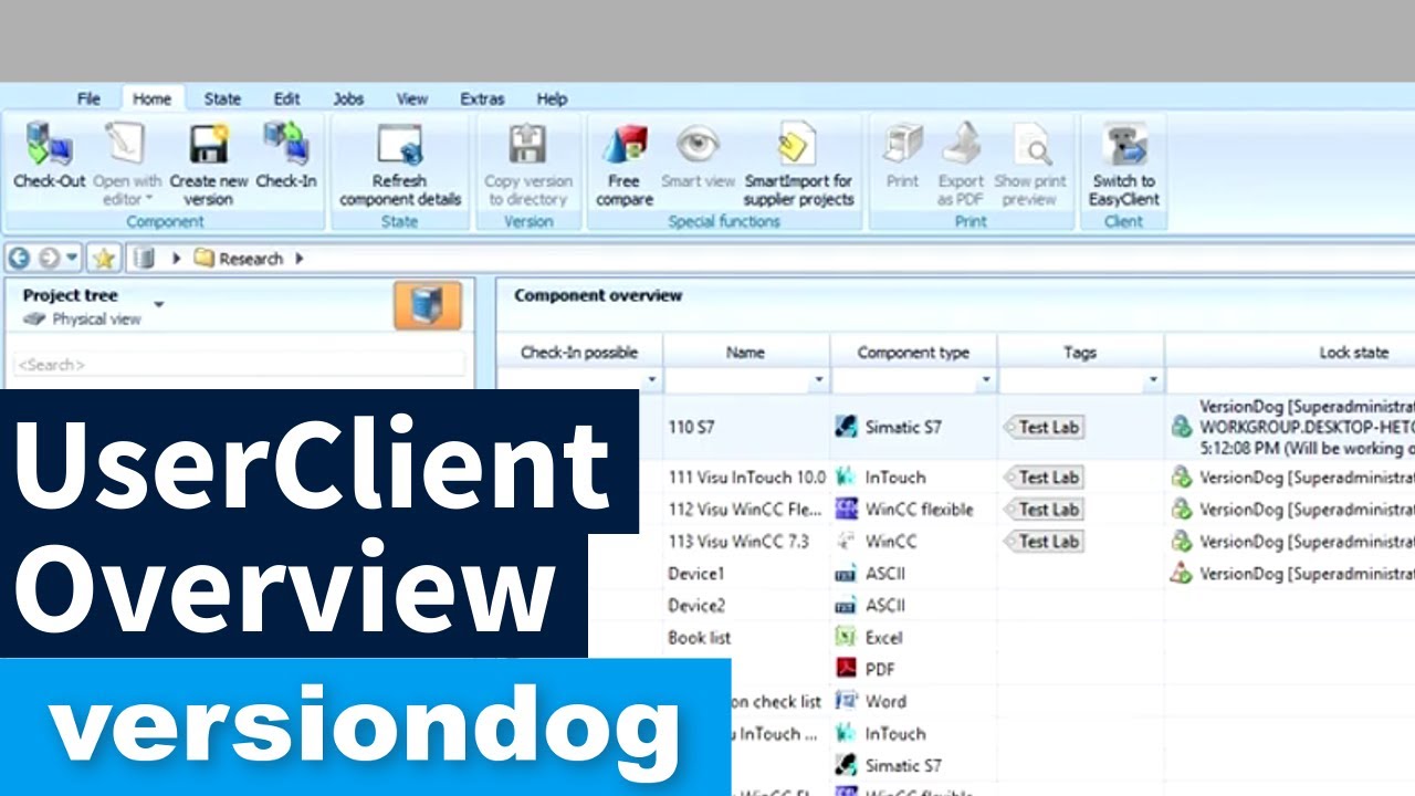 The UserClient GUI and its change management capabilities - YouTube