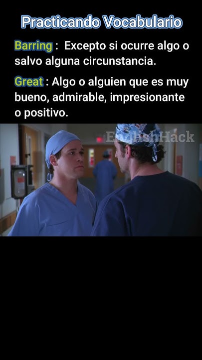 AG Parte 32: Practicando vocabulario: Barring, Great - YouTube