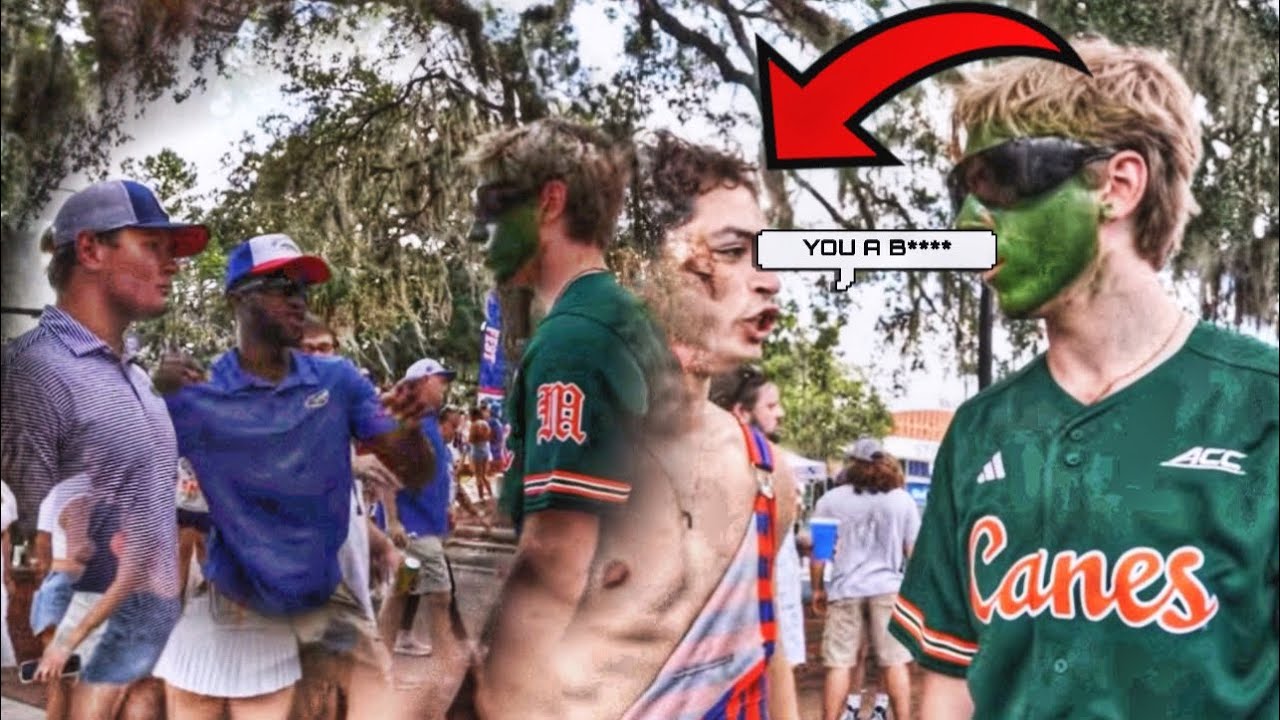 THESE FANS ARE CRAZY! Miami Fan Goes To Florida Game! - YouTube