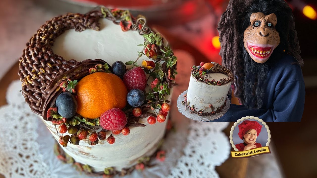 Relaxing Cornucopia Cake 🌲Thanksgiving with Big Foot 🍰 Cakes with ...