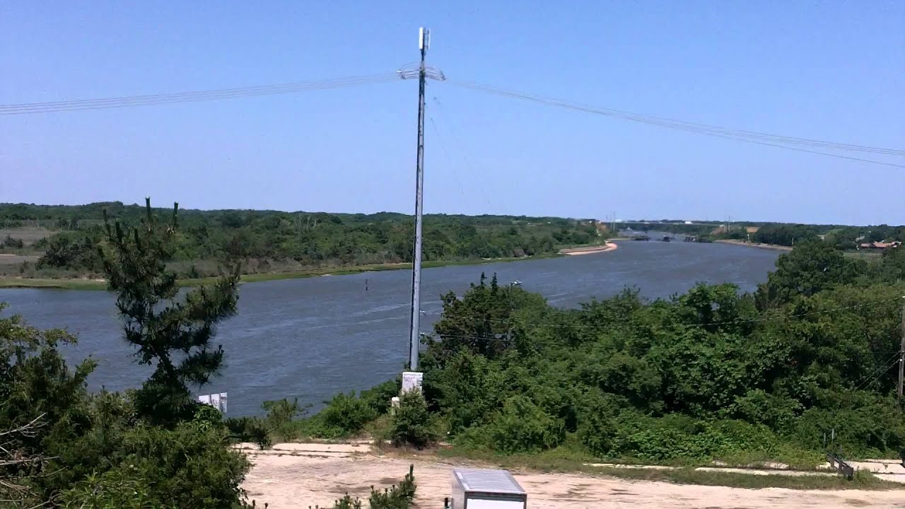 Cape May Canal from Bridge - YouTube