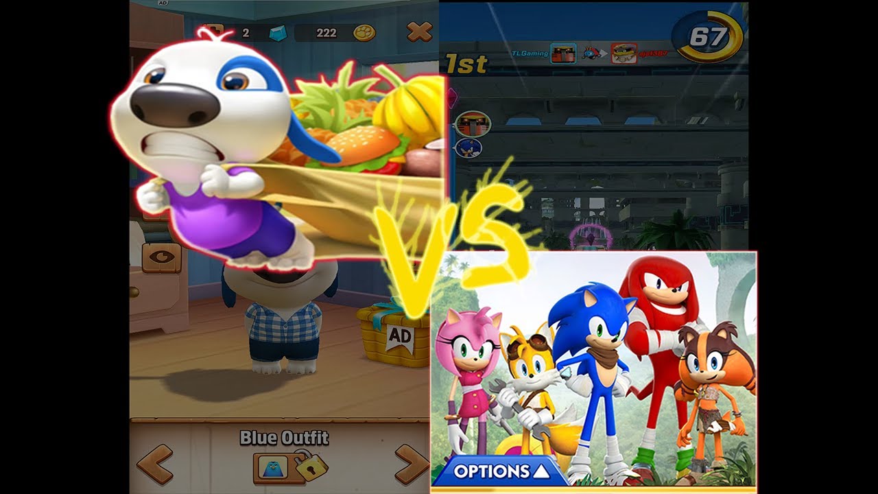 My Talking Hank vs All Character Sonic Dash Boom || Tom Gameplay #20 ...