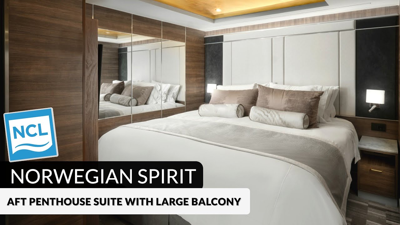 NCL Spirit | Aft-Facing Penthouse Suite with Large Balcony Full Tour ...