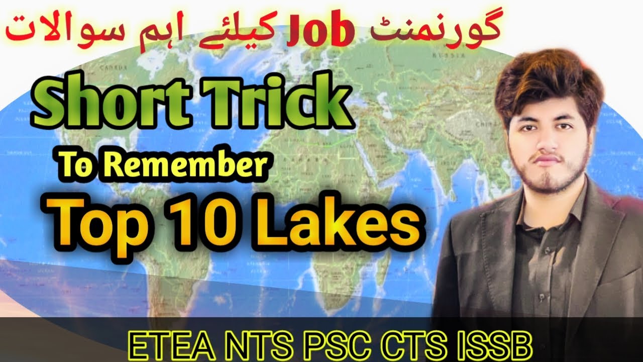 top 10 lakes of the world | Short trick to remember lakes name | very ...