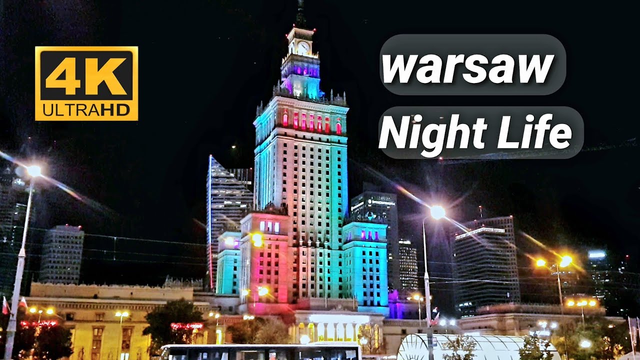 🇵🇱Poland , Warsaw ,City Walking Tour at Night [4k] - YouTube