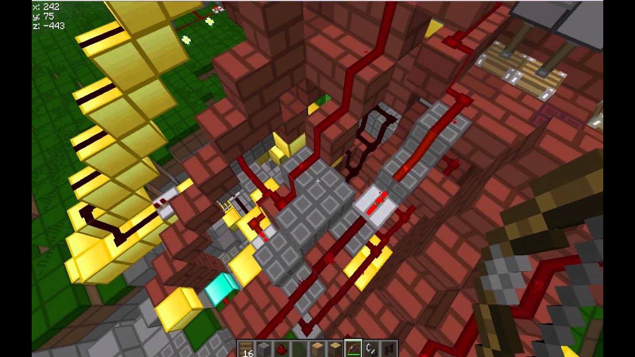 Minecraft Redstone Game; Shoot the Apple (Minecraft Tutorial) - YouTube