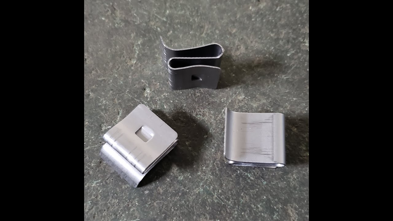 S shape sheet metal strip buckle clip progressive pressing machine with ...