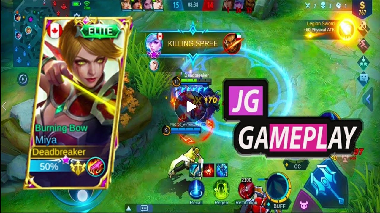 MOBILE LEGENDS GAMEPLAY | MIYA | MLBB|MIYA BEST BUILD| TOP GLOBAL MIYA ...