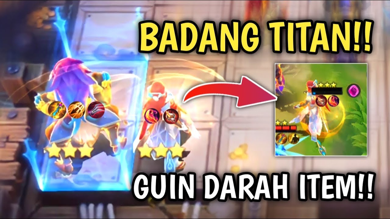 BADANG TINJU TITAN & GUIN DARAH ITEM!! - MAGIC CHESS INDONESIA - YouTube