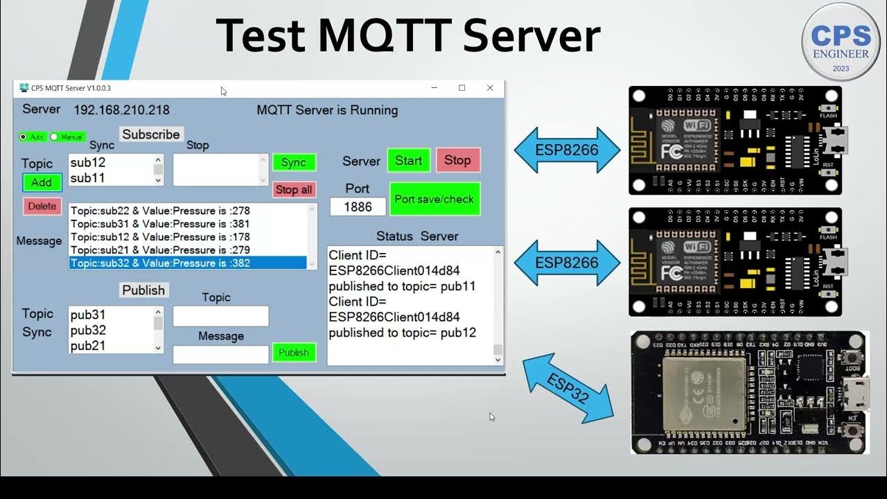 EP.8 สร้าง MQTT Server ใช้เองและทดสอบเชื่อมต่อกับ Board ESP8266, ESP32 หลายๆตัว พร้อมกัน - YouTube
