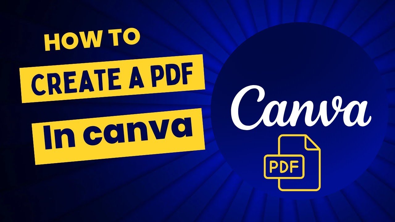 How to Create a PDF in Canva || Step by Step Tutorial - YouTube