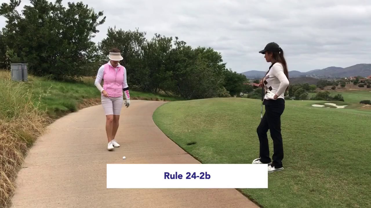 How to Determine the Nearest Point of Relief from Cart Path - YouTube