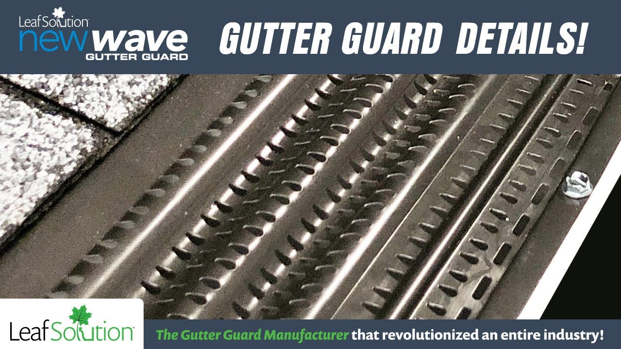 New Wave Aluminum Gutter Guard Information - YouTube