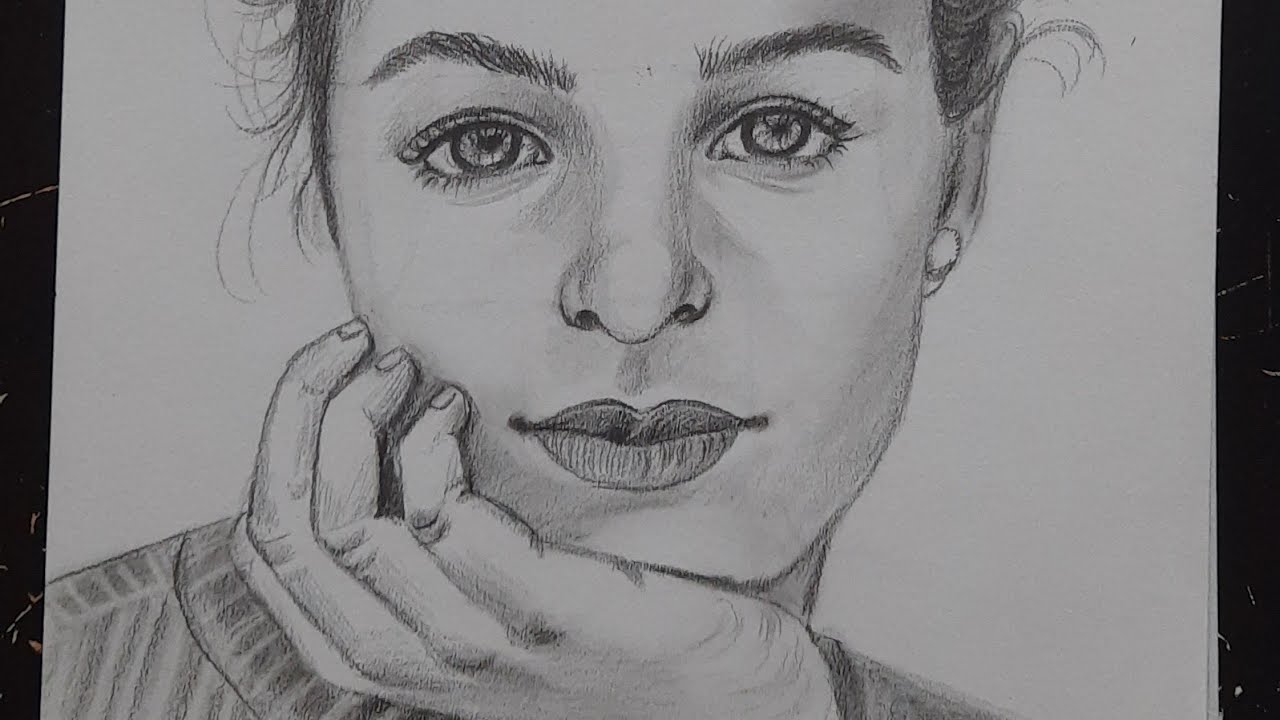 How to draw a realistic girl face / How to draw a realistic girl face ...