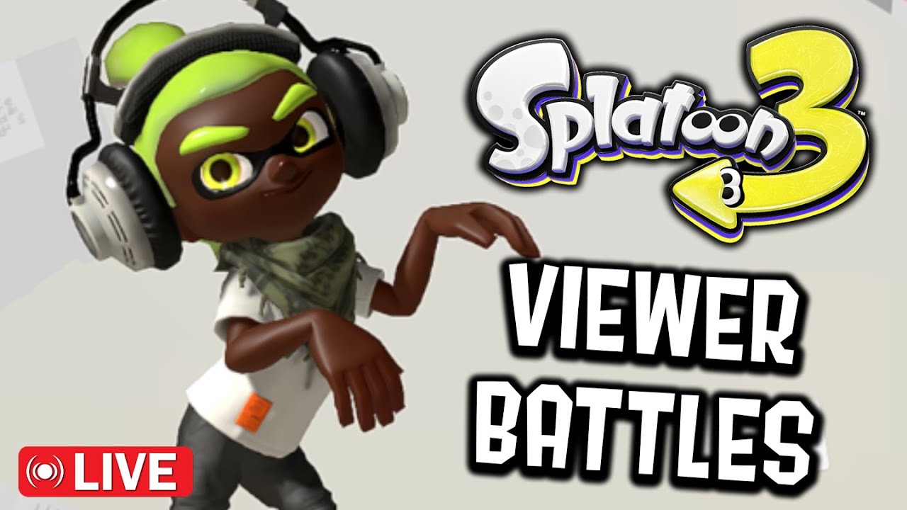 SPLATOON 3 RARE VIEWER BATTLES WITH DUDE - YouTube