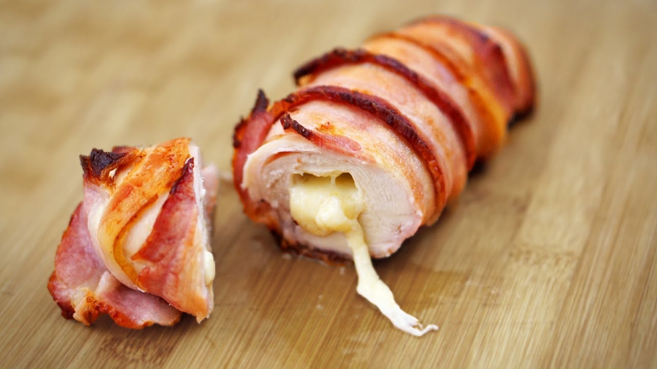 FRANGO ENROLADO COM BACON - YouTube