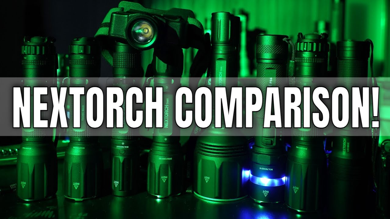 Comparing all my Nextorch Flashlights! Which is best for YOU? - YouTube