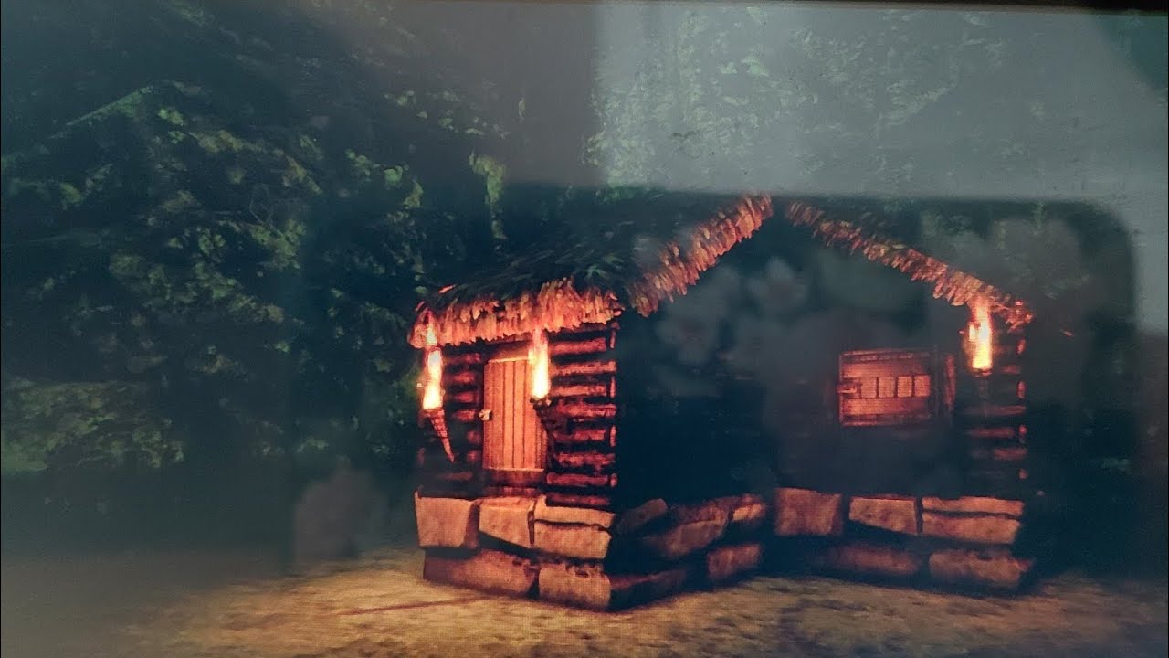 How to build a easy starter hut in ark survival evolved - YouTube