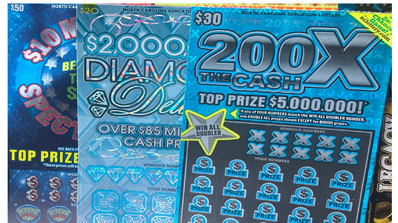 North Carolina 200X The Cash Scratch Off Lottery Ticket Mix. - YouTube