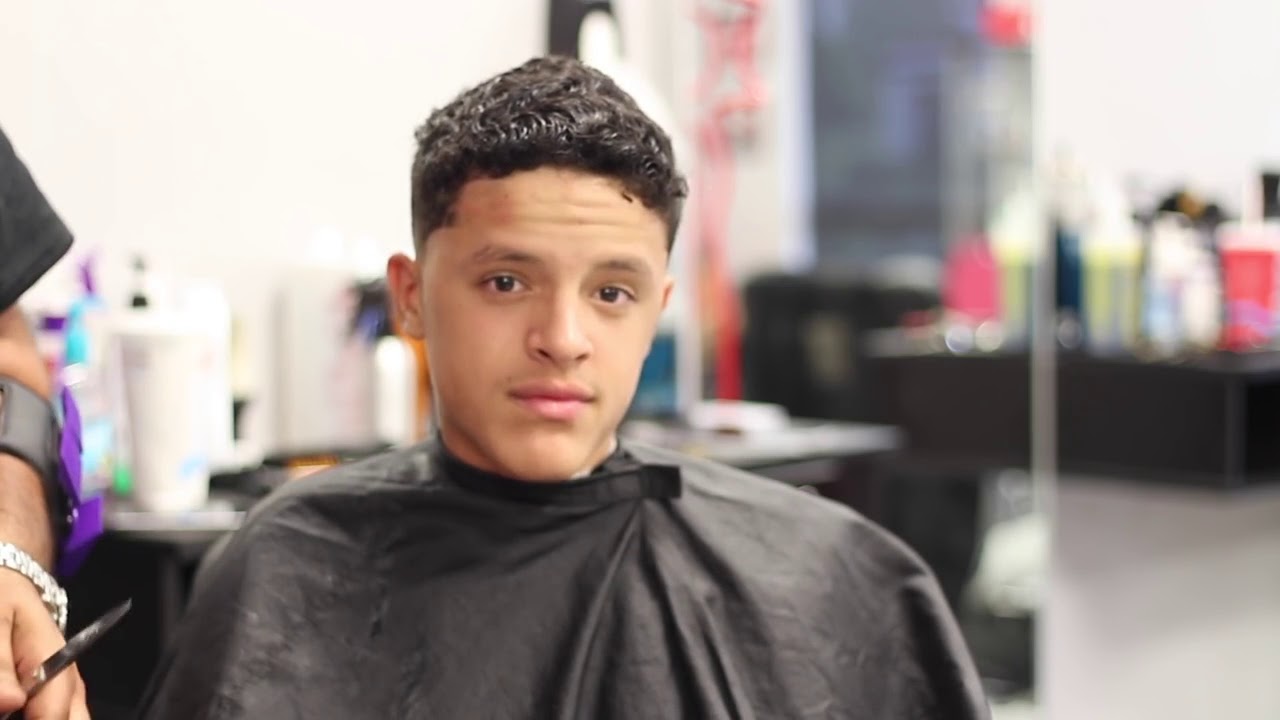 bald/skin low fade with long curly hair ( spanish version) atop by step ...