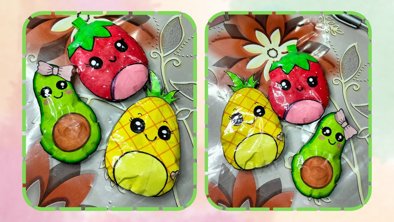 How to make cute paper squishy | Cute squishy with paper #squishy #toys ...
