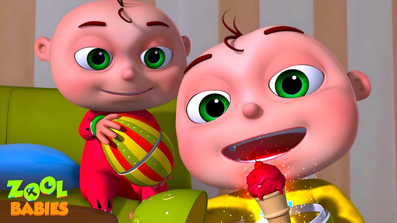 Zool Babies Surprise Eggs Ice cream Song And More | Nursery Rhymes For ...