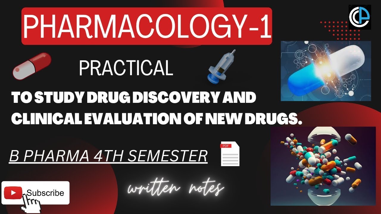 To study drug discovery and clinical evaluation of new drug||Pharmacology-1||Bpharma 4th Sem ...